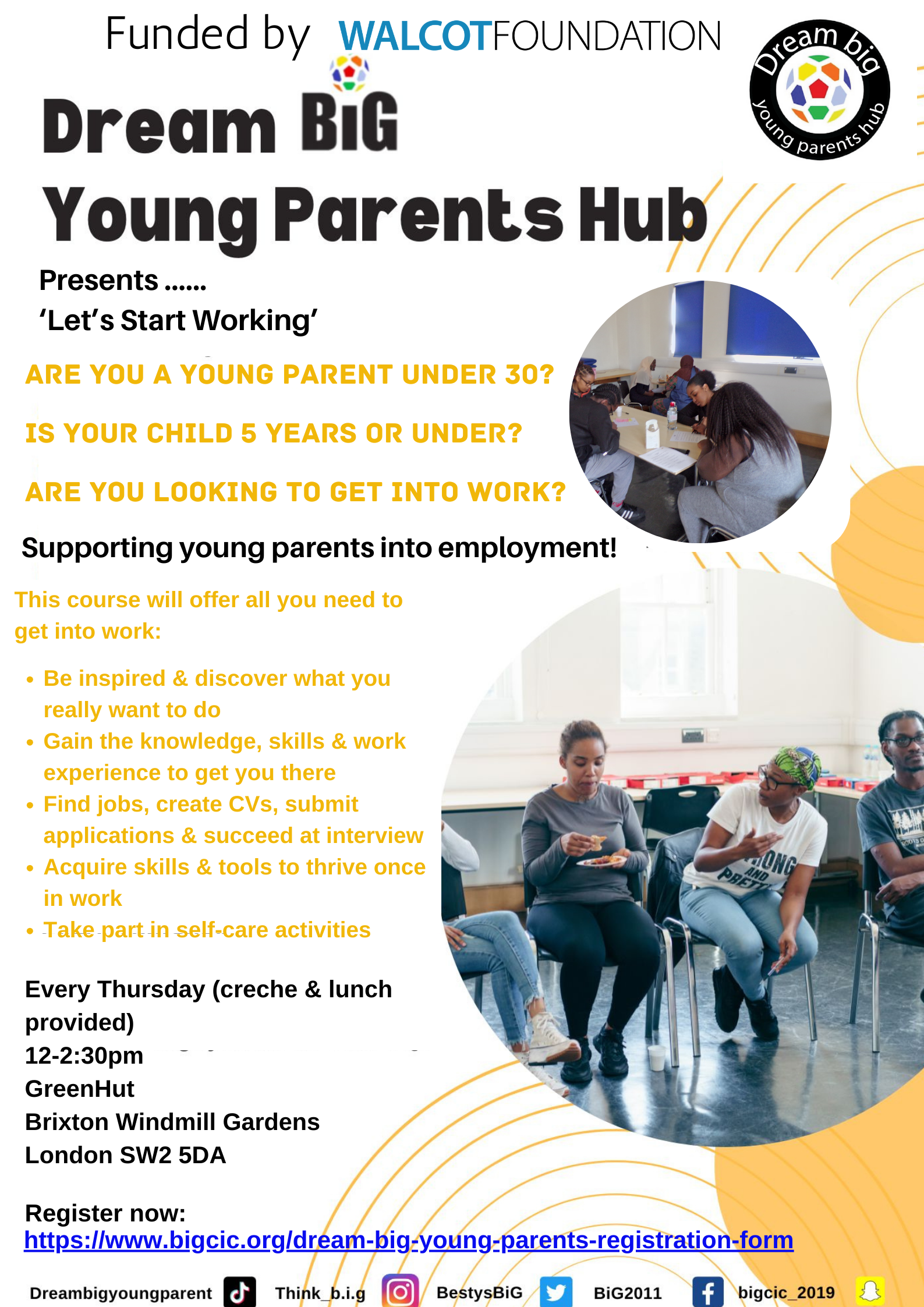 Dream BiG Young Parents' Hub - Lets start Working Project! - First 5 ...